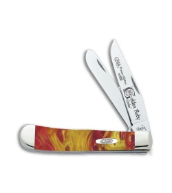 Case Knives Premier Trapper Knife Golden Ruby Corelon