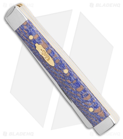 Case Pocket Knife Blue Sycamore Wood Baby Doc