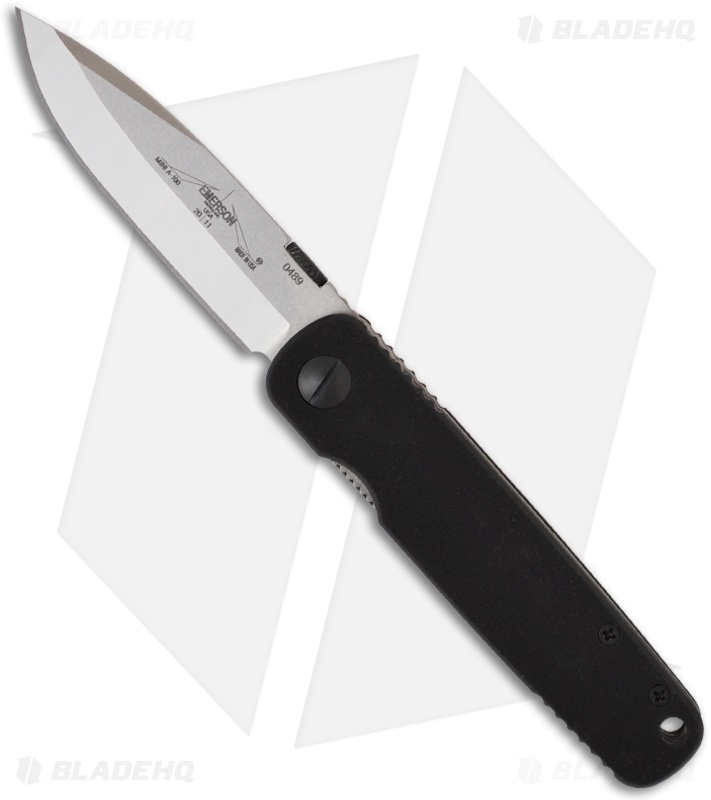 Emerson Mini A-100-SF Knife (3" Stonewash) - Blade HQ