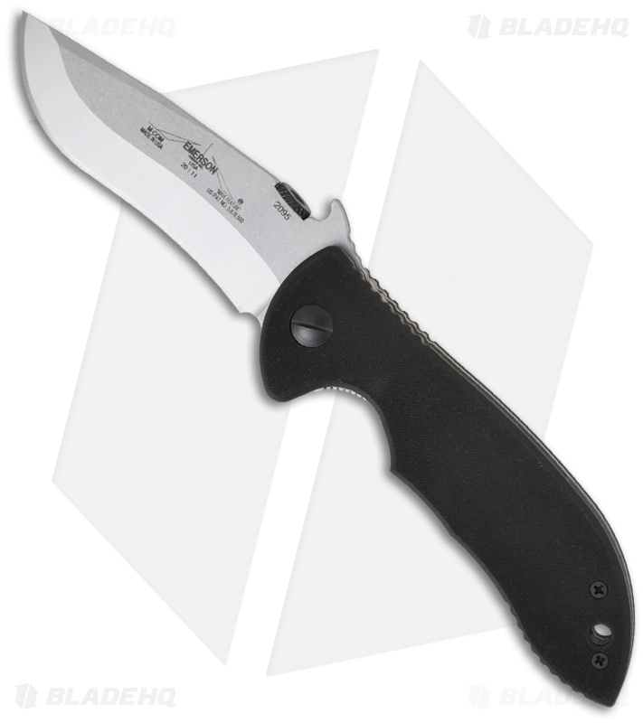 Emerson Mini-Commander SF Knife w/ Wave (3.4" Stonewash) - Blade HQ