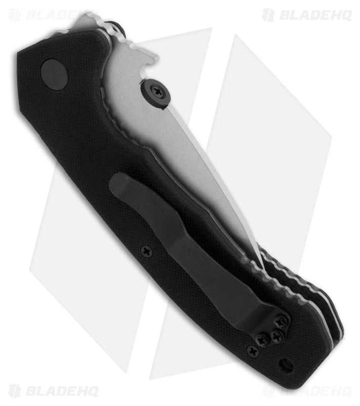 Emerson CQC-14 SFS Snubby Knife (2.7" Satin Ceramic Serr) - Blade HQ