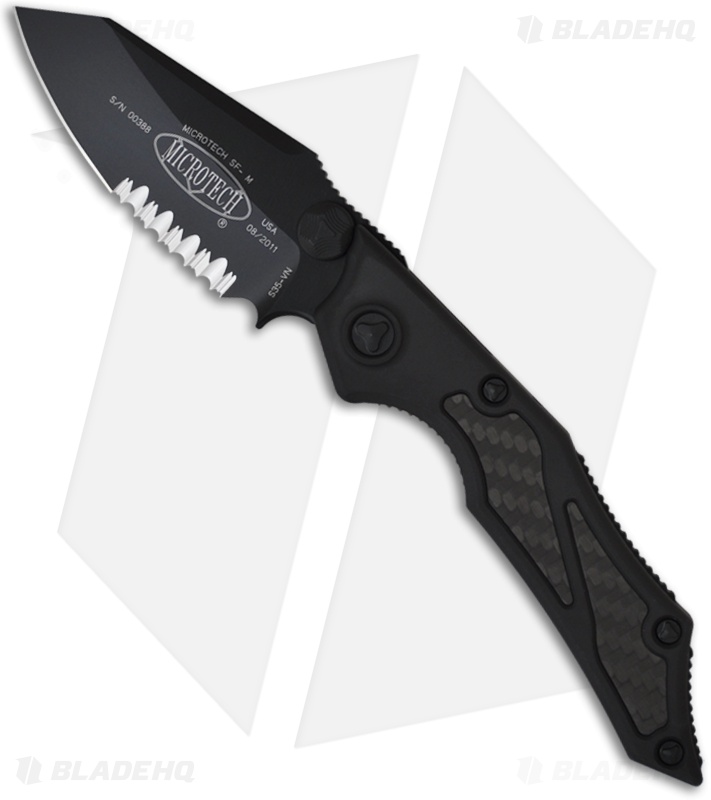 Microtech Tactical Select Fire Knife Manual Folder (3.5" Black Serr ...