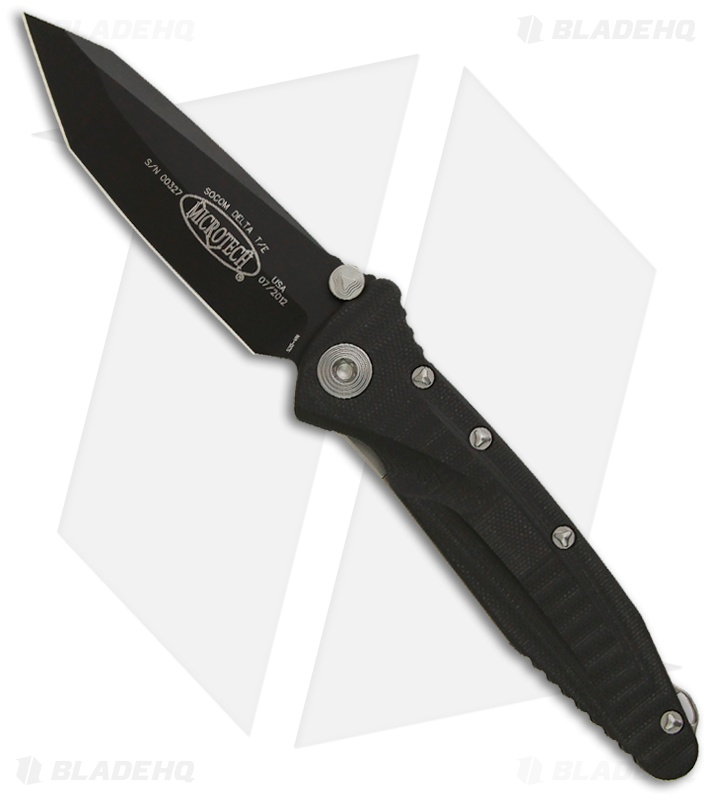 Microtech Socom Delta Tanto Knife G-10 (4" Black) 163-1 - Blade HQ