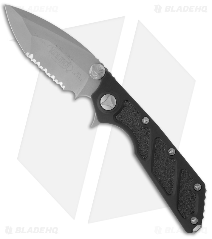 Microtech DOC Flipper Knife Aluminum Folder (3.75" Bead Blast Serr) 153 ...
