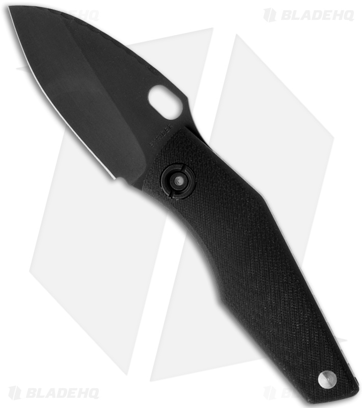 Strider SJ75 Mini Titanium Framelock Knife Black G10 (3" Black Plain ...