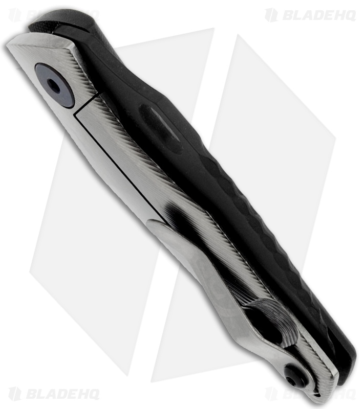 Strider SJ75 Mini Titanium Framelock Knife Black G10 (3" Black Plain ...