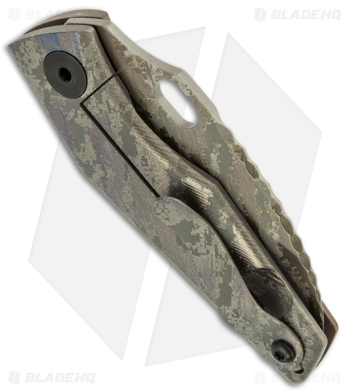 Strider SJ75 Mini Double Digi Titanium Framelock Knife w/ Coyote G10 (3 ...