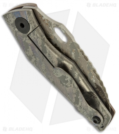 Strider SJ75 Mini Double Digi Titanium Framelock Knife w/ Coyote G10 (3 ...