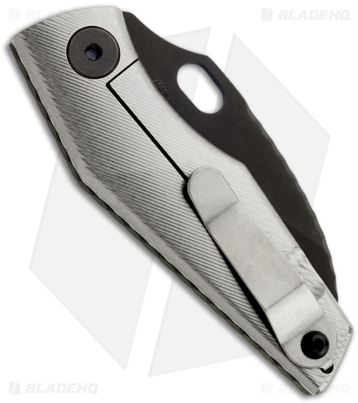 Strider SJ75 Mini Titanium Framelock Knife w/ Green G10 (3" Black Plain ...