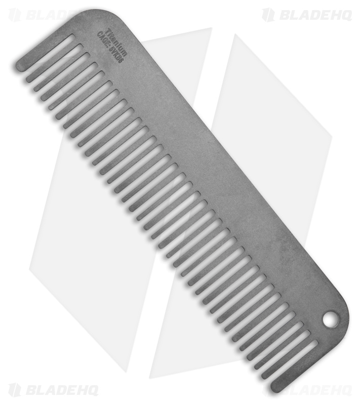CountyComm Titanium Pocket Comb - Gray - Blade HQ