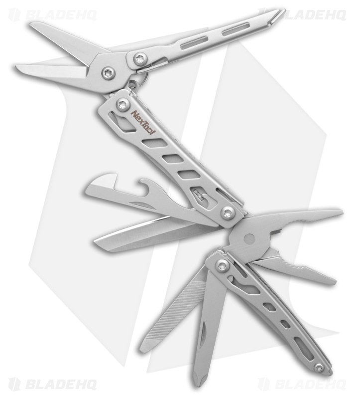 NexTool Mini Flagship Multi-Tool Silver Stainless Steel (11-in-1)