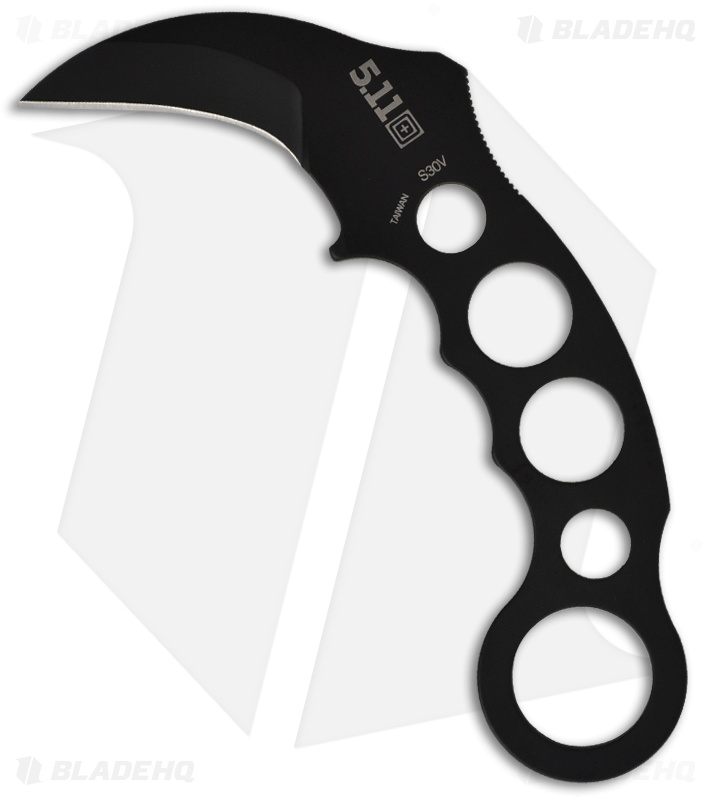 5.11 Tactical Tarani Karambit Utility Fixed Blade S30V Knife (Black PLN ...