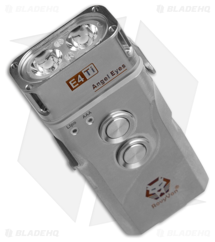 RovyVon Angel Eyes Flashlight E4 6500K Cool White Titanium