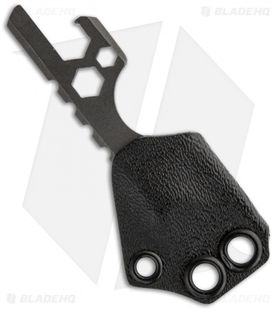 Amsler Bottle Defense Ti Keychain Knife Black - Blade HQ