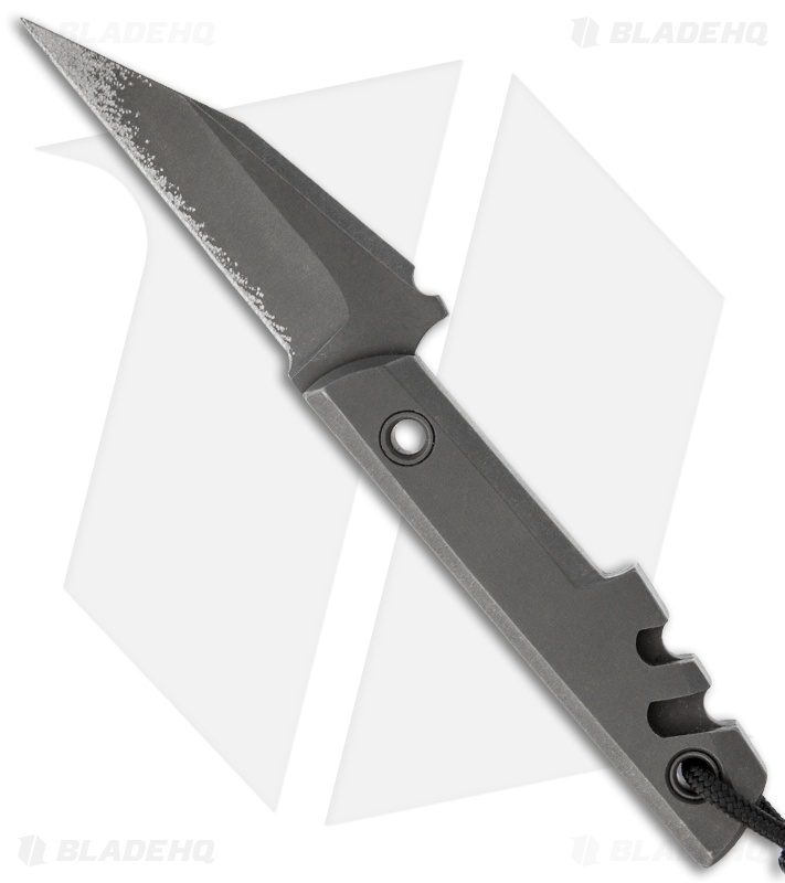 Amsler Knives Large Slik Titanium Pikal Blade Custom Knife (2.75" Plain ...