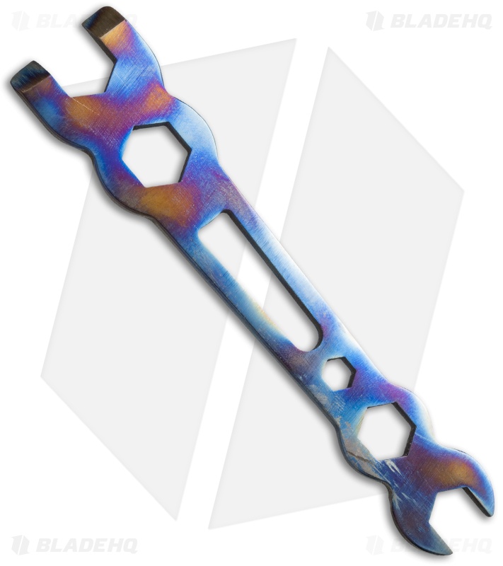 Dellinger Titanium EDC Wrench Flame Colored Multi-Tool - Ultralight ...