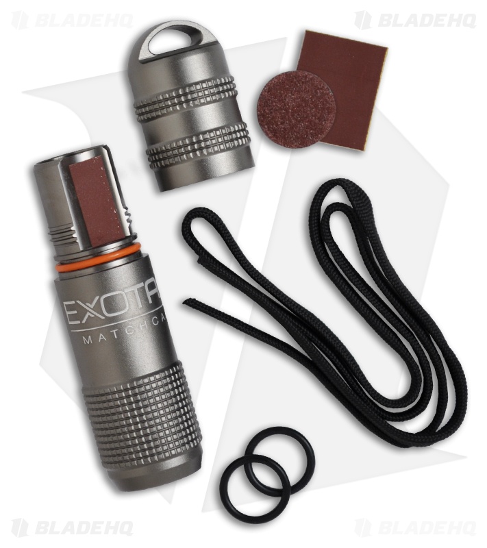 Exotac MATCHCAP Survival Matchcase & Striker Waterproof Fire Starter ...