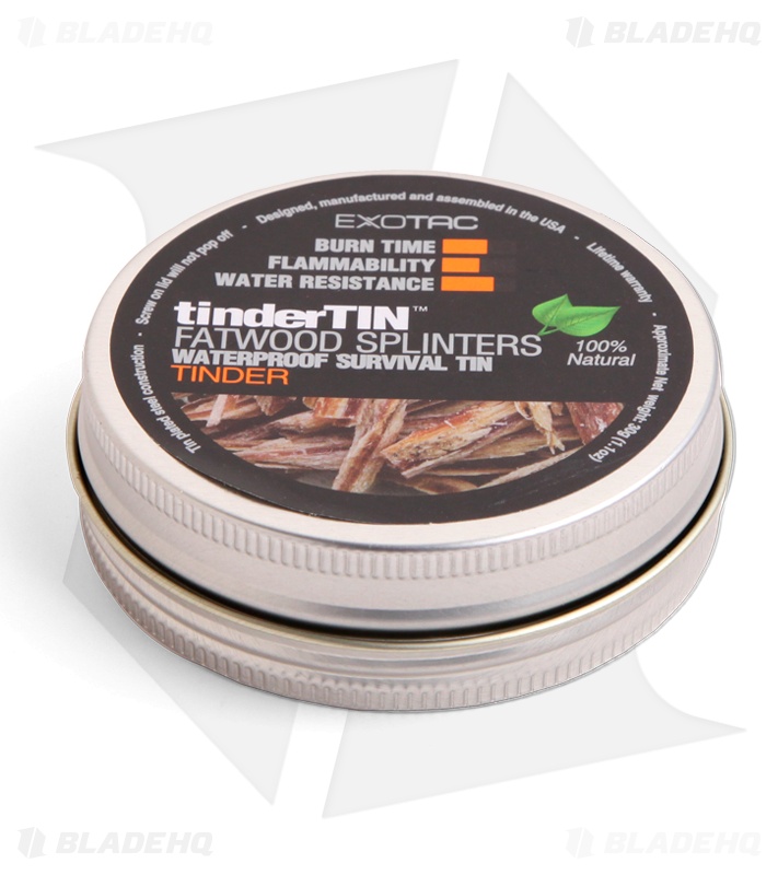 Exotac tinderTIN Fatwood Splinters - Blade HQ