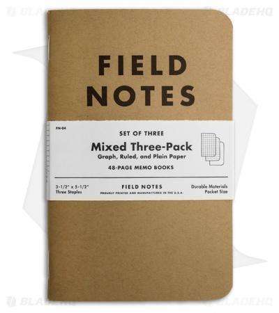 Field Notes Memo Mixed 3-Pack - Original Cover - (Brown) FN-04 - Blade HQ