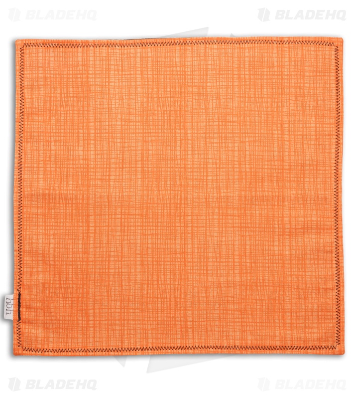 Hanks by Hank 10" x 10" Handkerchief - Orange Crosshatch - Blade HQ