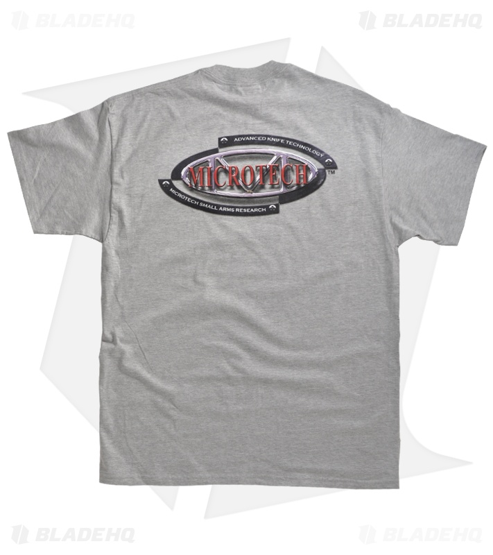 Microtech Knives Gray Short Sleeve T-Shirt - Blade HQ