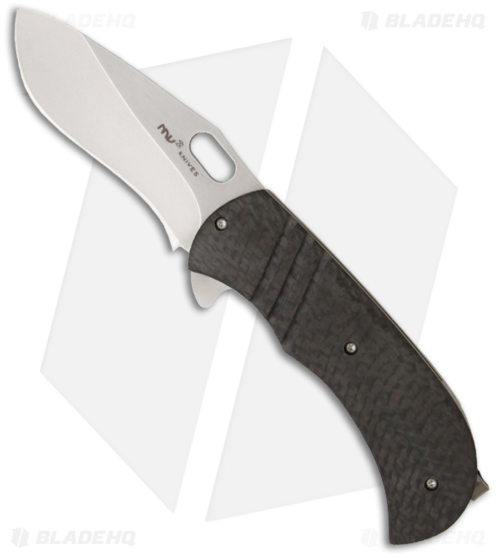 MV2 Knives Desert Dog Flipper Knife (3.25" Satin) - Blade HQ
