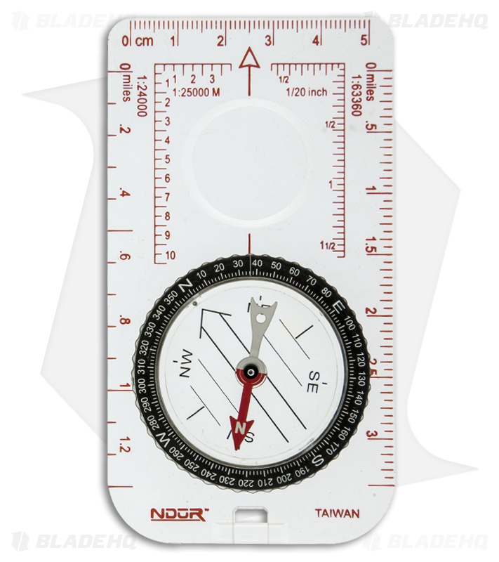 NDUR Medium Map Compass w/ Base Plate 51520 - Blade HQ