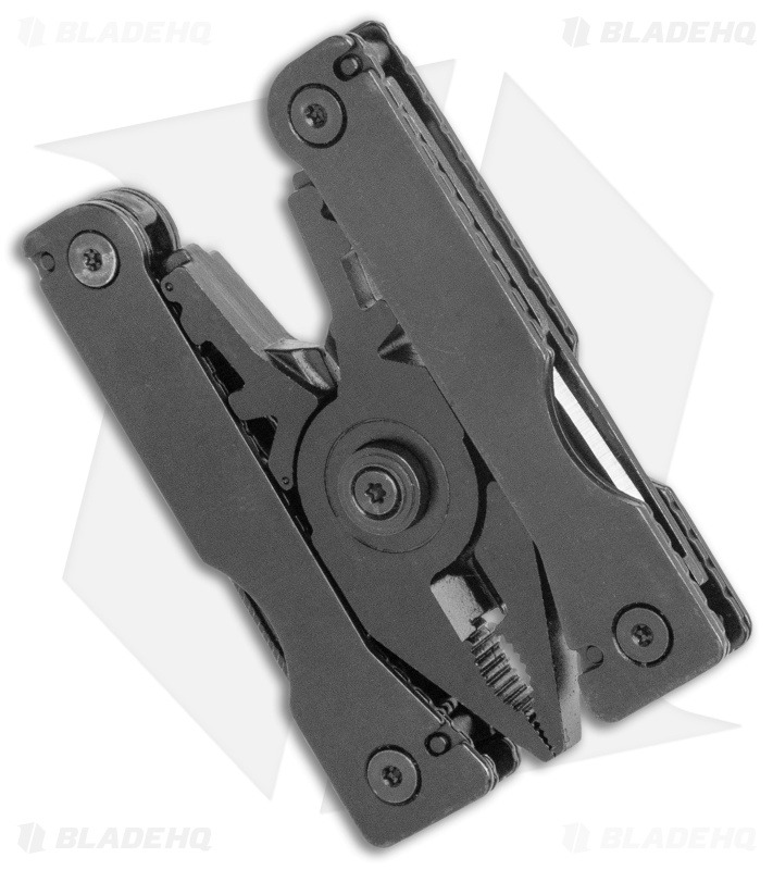 SOG Sync I Belt Buckle Multi-Tool Black SN1002-CP - Blade HQ