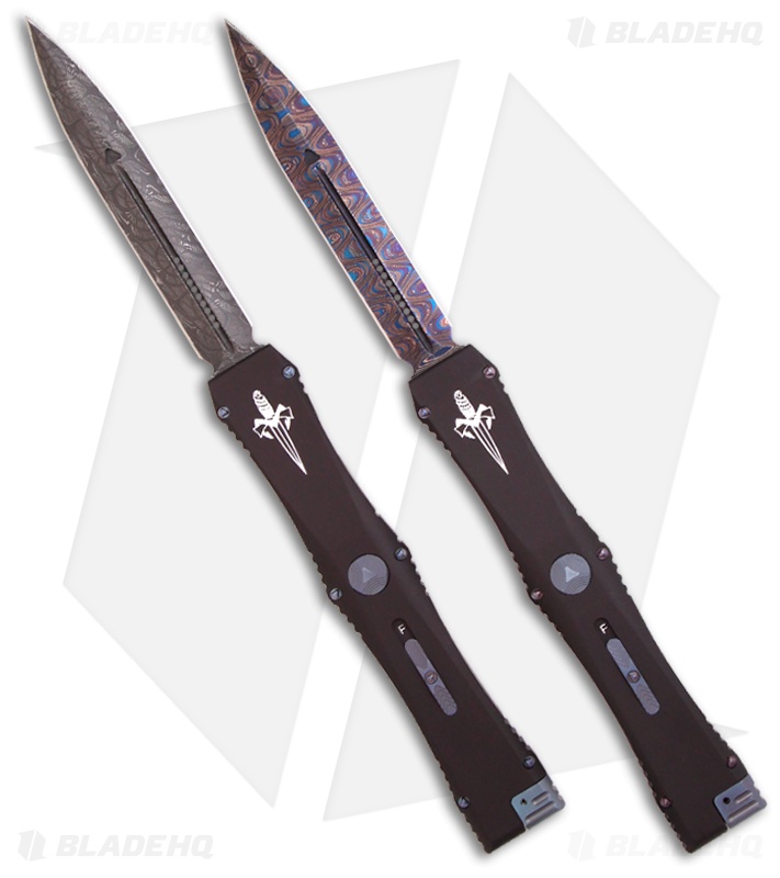 Microtech Marfione Custom Nemesis IV OTF Automatic Knife SET (Damascus ...