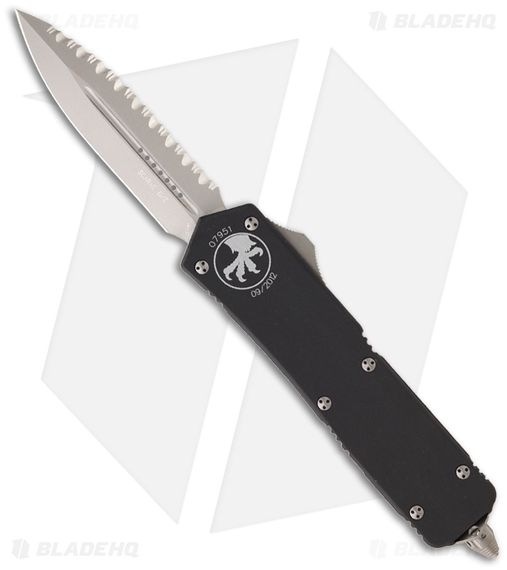 Microtech Scarab Executive OTF D/E Knife (3.5" Bead Blast Full Serr ...