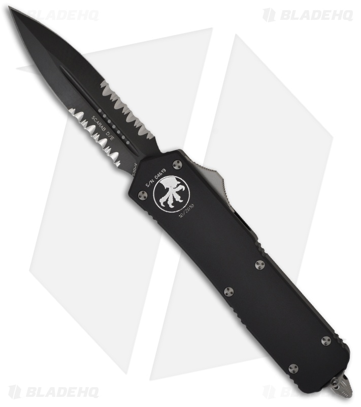 Microtech Scarab Executive OTF D/E Dagger Knife (Black SER) 109-2 ...
