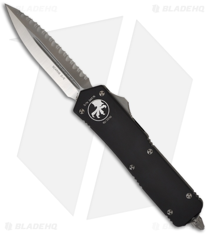 Microtech Scarab Executive OTF D/E Dagger Knife (Stonewash FULL SER ...