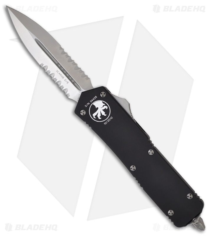 Microtech Scarab OTF Knife Executive D/E Dagger (Satin SER) 109-5 ...