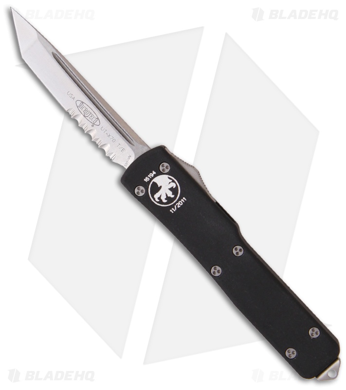 Microtech Tanto UTX70 D/A Automatic OTF Knife (2.4" Stonewash Serr) 149 ...