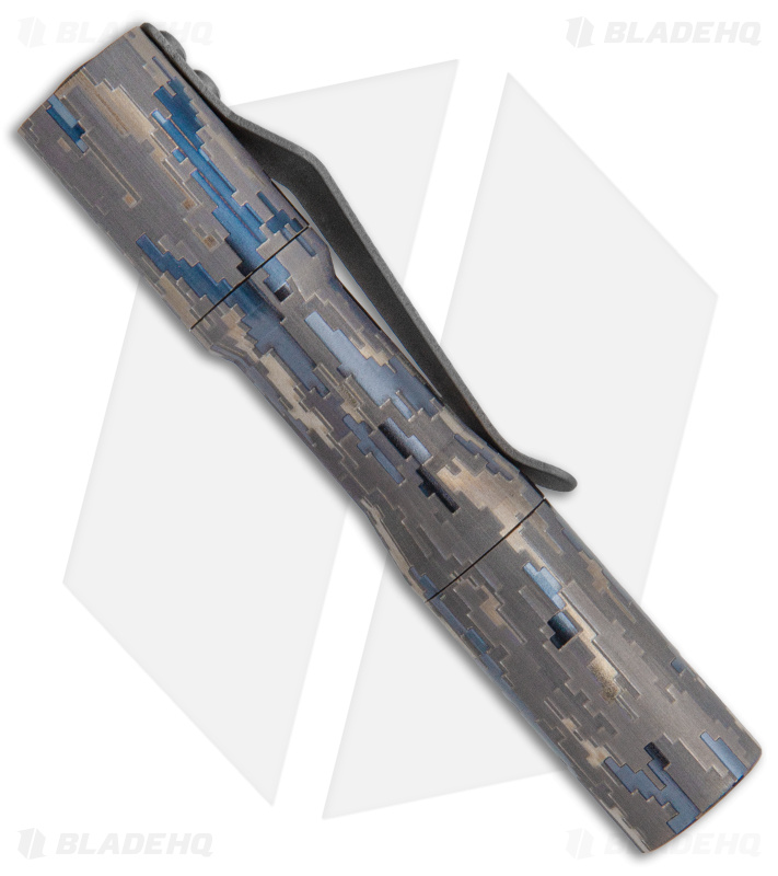 CWF Custom Machined Click Flashlight Digi Camo Ti - Blade HQ