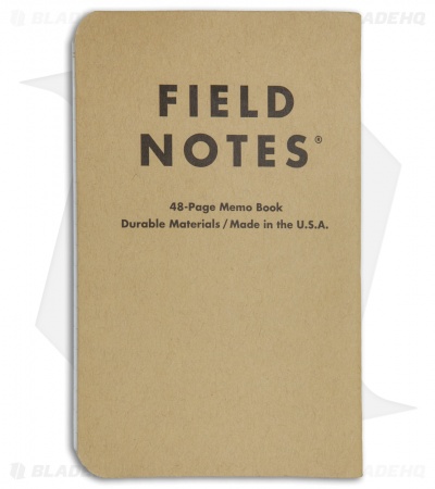Field Notes Left-Handed Memo Ruled 3-Pack Notebook (Brown) FN-02L ...
