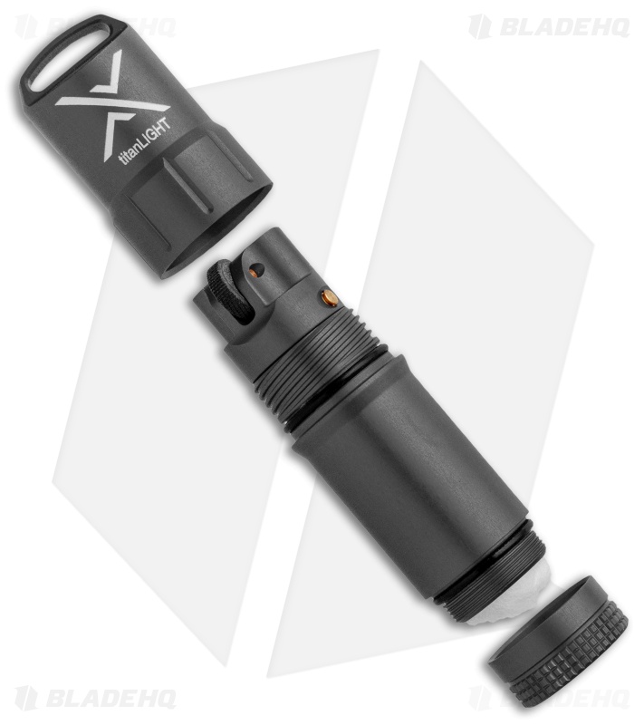 Exotac titanLight - Waterproof Lighter | Gunmetal | Blade HQ