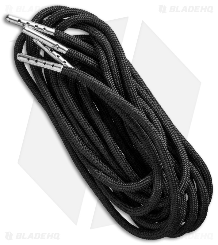Wasatch Outdoors 64" Fire Starter Paracord Survival Laces (Black ...