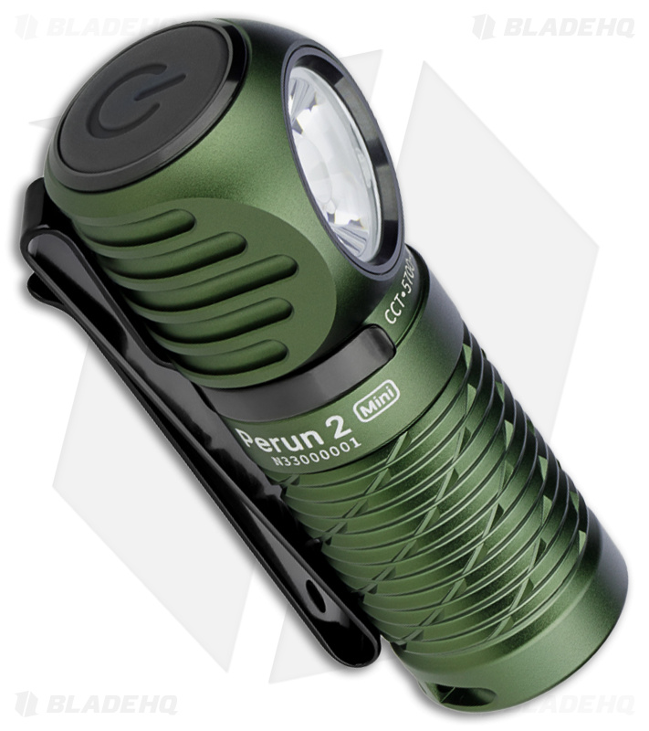 Olight Perun 2 Mini Rechargeable Cool LED Green Aluminum - Blade HQ