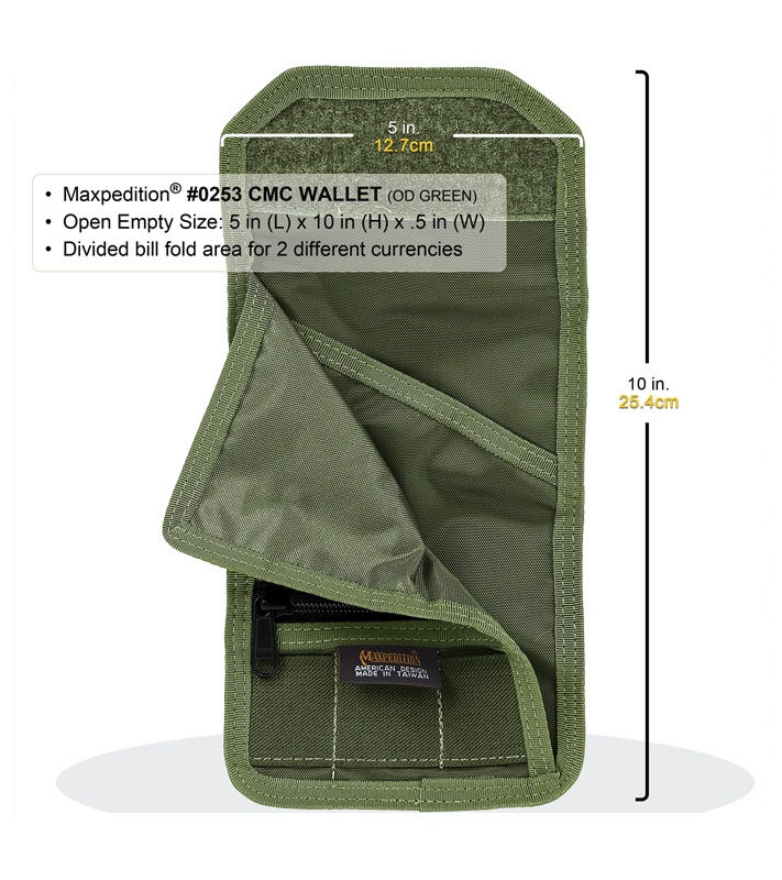 Maxpedition CMC Wallet Foliage Green 0253F - Blade HQ