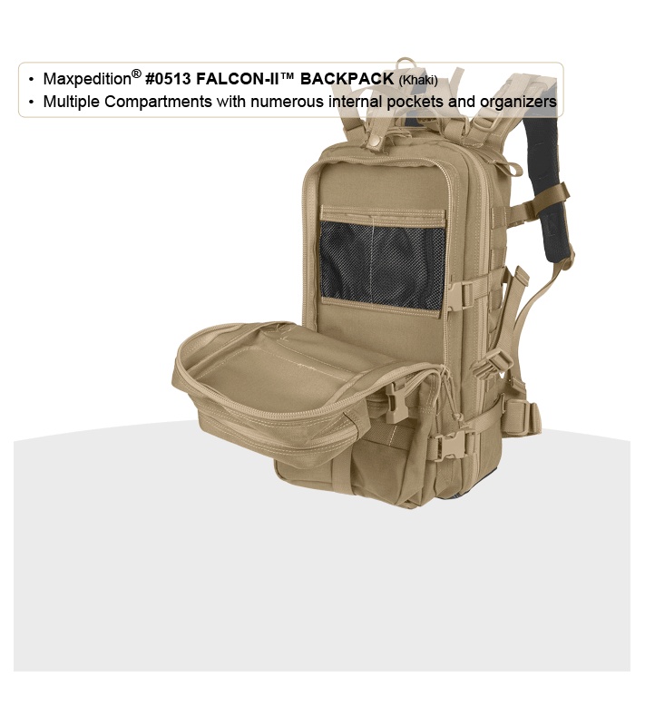 Maxpedition Falcon II Assault Backpack | Khaki/Foliage | Blade HQ