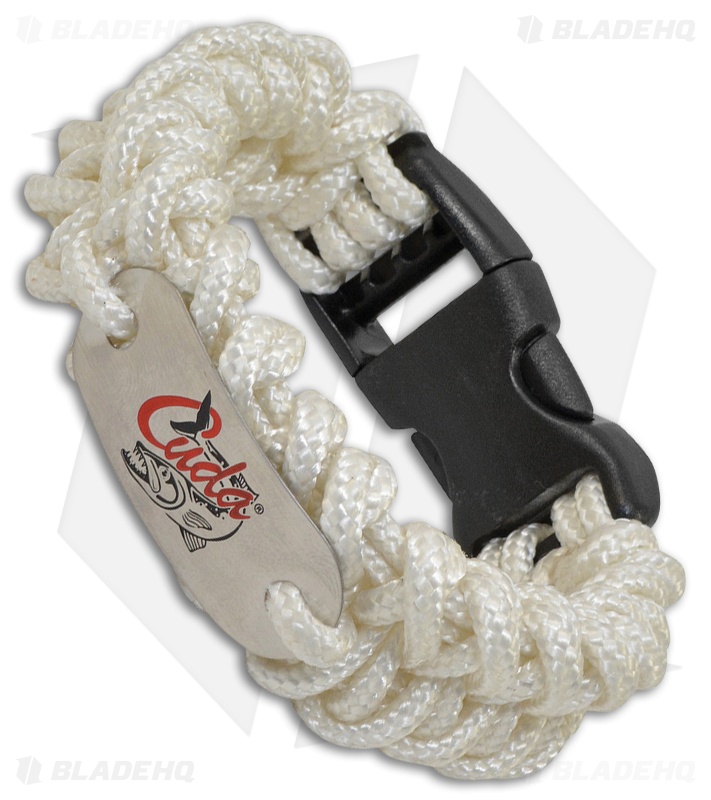 Camillus Cuda Womens Small Paracord Survival Bracelet (White) - Blade HQ