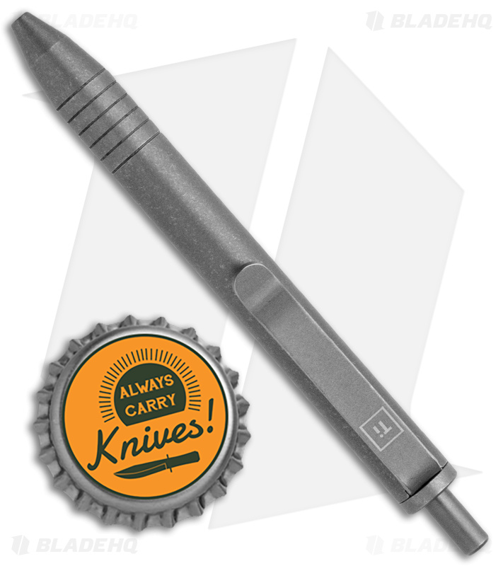 Big Idea Design | Mini Click Pen | Stonewash Titanium - Blade HQ