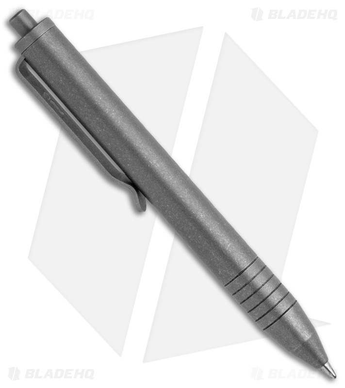 Big Idea Design | Mini Click Pen | Stonewash Titanium - Blade HQ