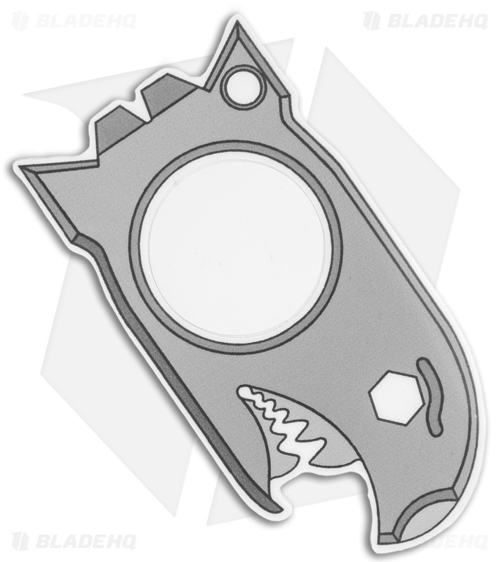 NotoriousEDC Beer Bomb | Bottle Opener Titanium + Tumbled - Blade HQ