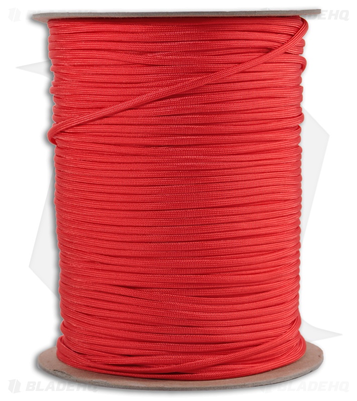 Spool of Red 550 Paracord Nylon 7-Strand Core USA - Blade HQ