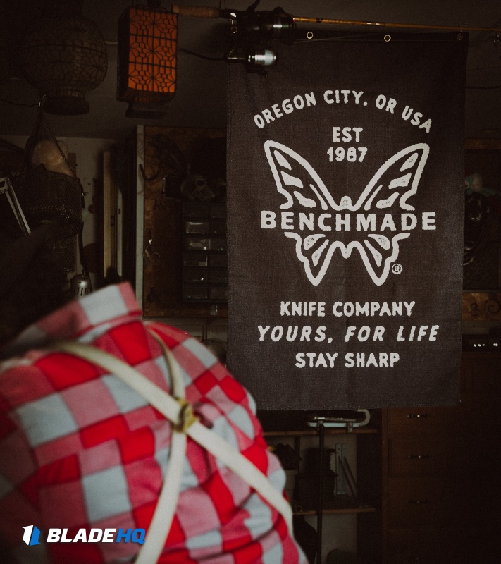 Benchmade Heritage Shop Flag Black/ White (46" x 30")