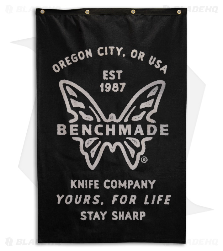 Benchmade Heritage Shop Flag Black/ White (46" x 30")