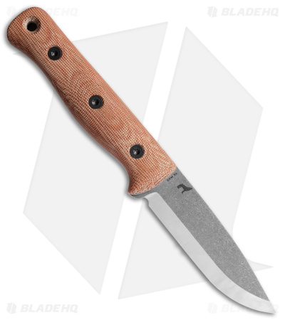 Reiff Knives F4 Scandi Bushcraft Knife Tan Mic LH - Blade HQ