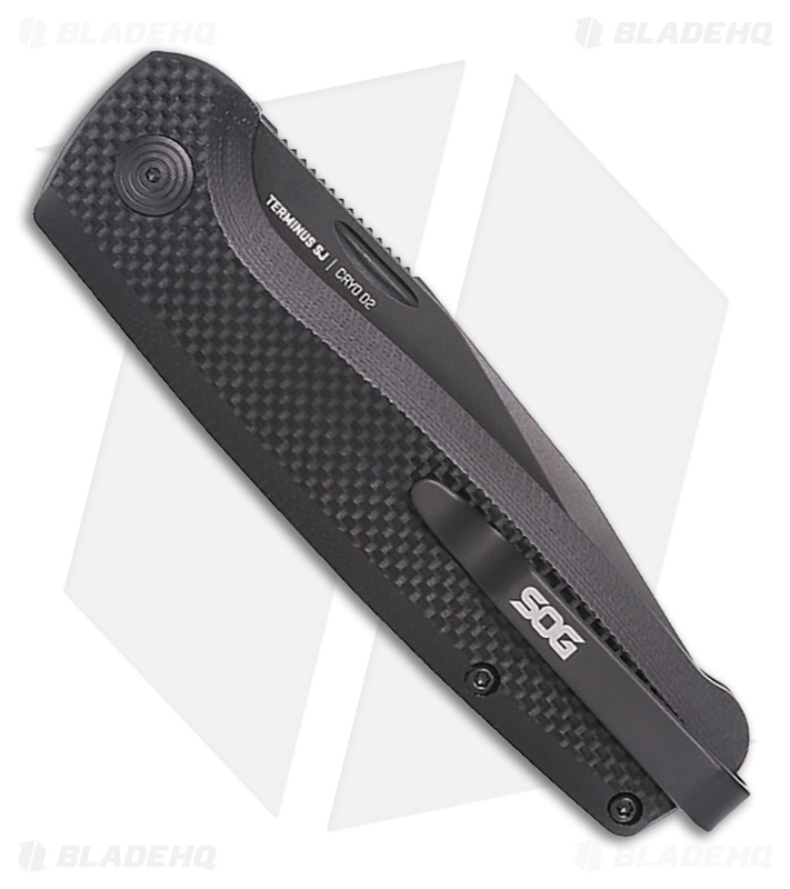 SOG Terminus Slip Joint Blackout G-10 (Black) - Blade HQ